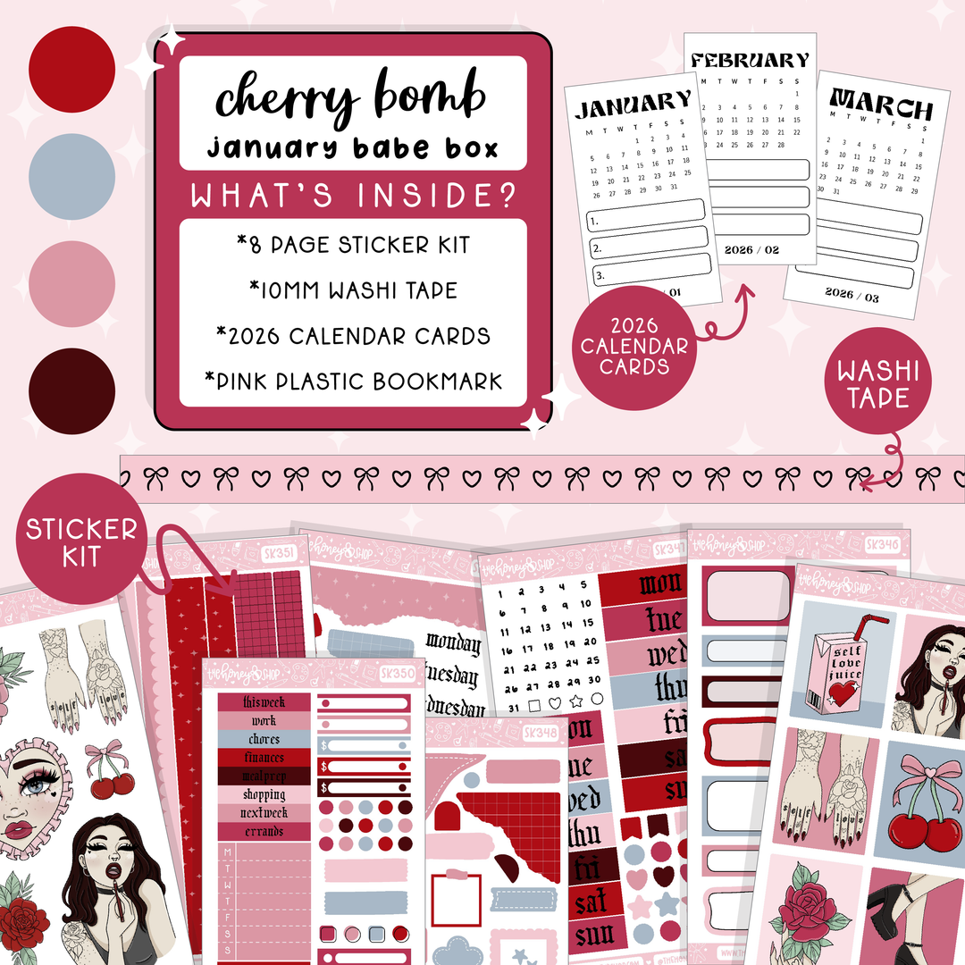 CHERRY BOMB | JANUARY 2026 SUBSCRIPTION – TheHoneyBShop