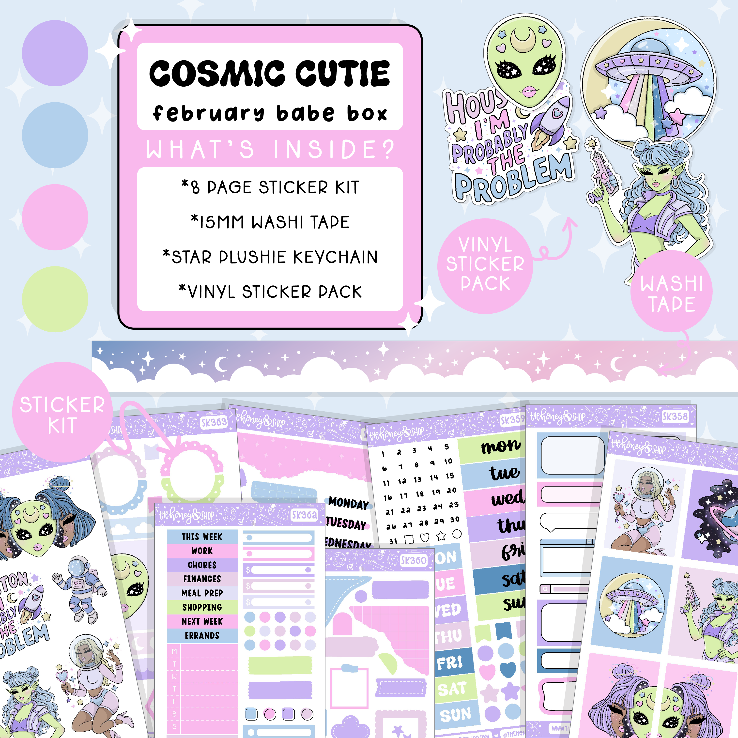 COSMIC CUTIE | FEBRUARY 2026 SUBSCRIPTION – TheHoneyBShop