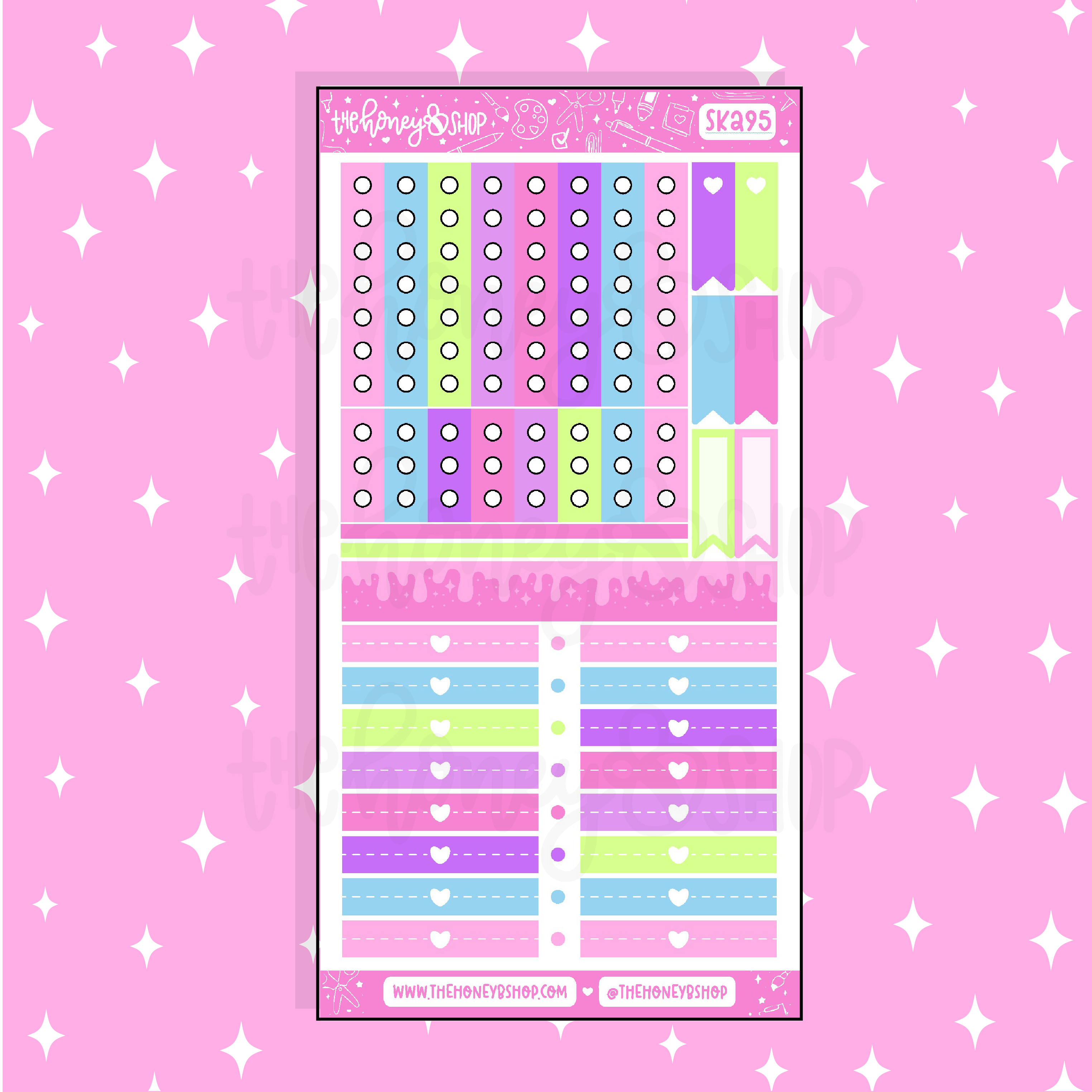 Y2K Checklists + Headers Doodle Sticker | A La Carte – TheHoneyBShop