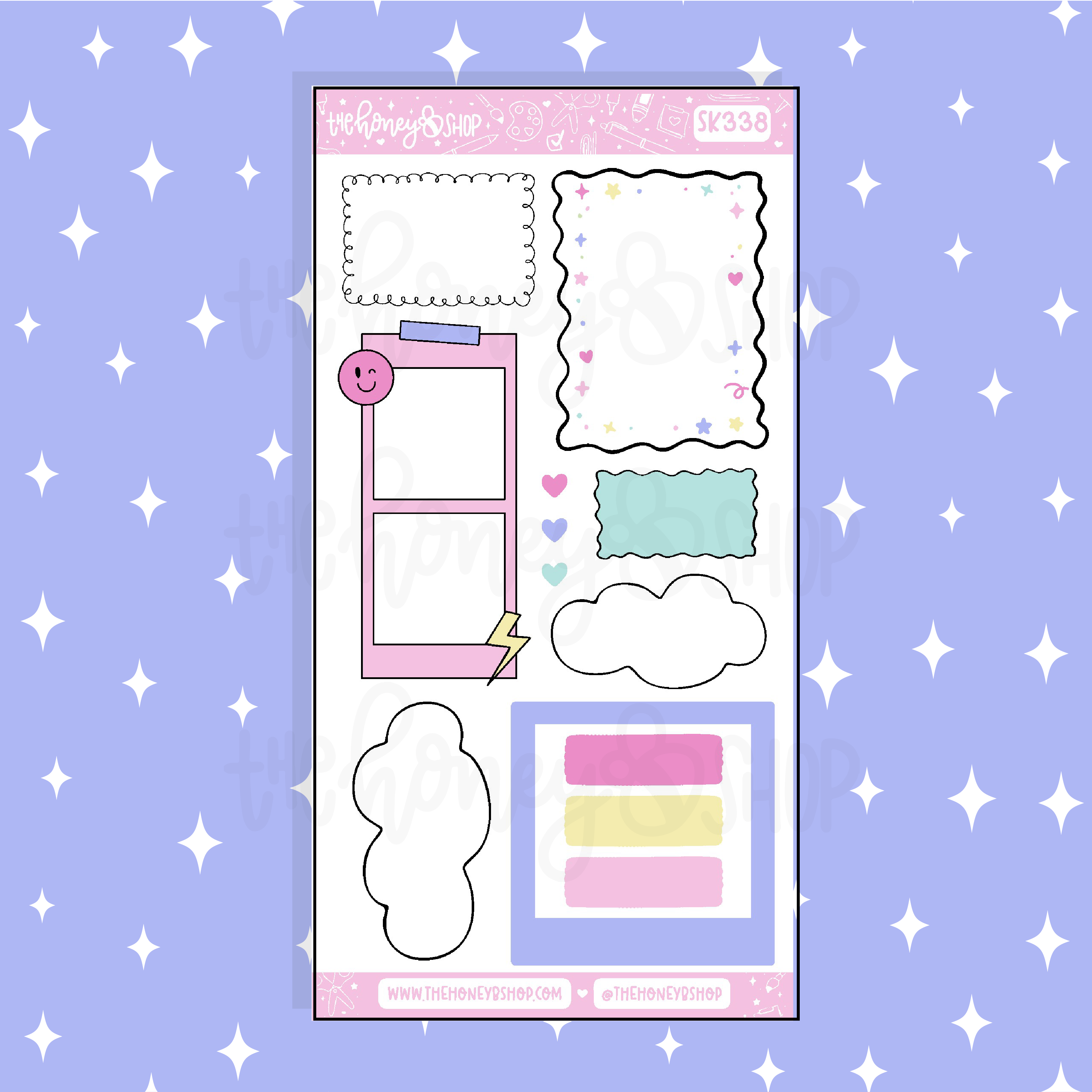 Set For Success Frames Doodle Sticker | A La Carte – TheHoneyBShop