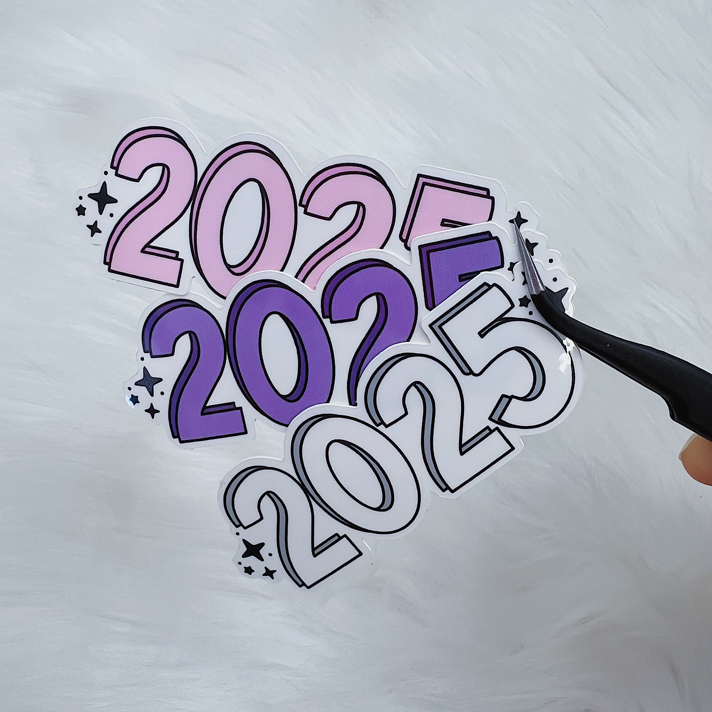 2025 Stars Vinyl Sticker Die Cut | Choose Your Color Option ...