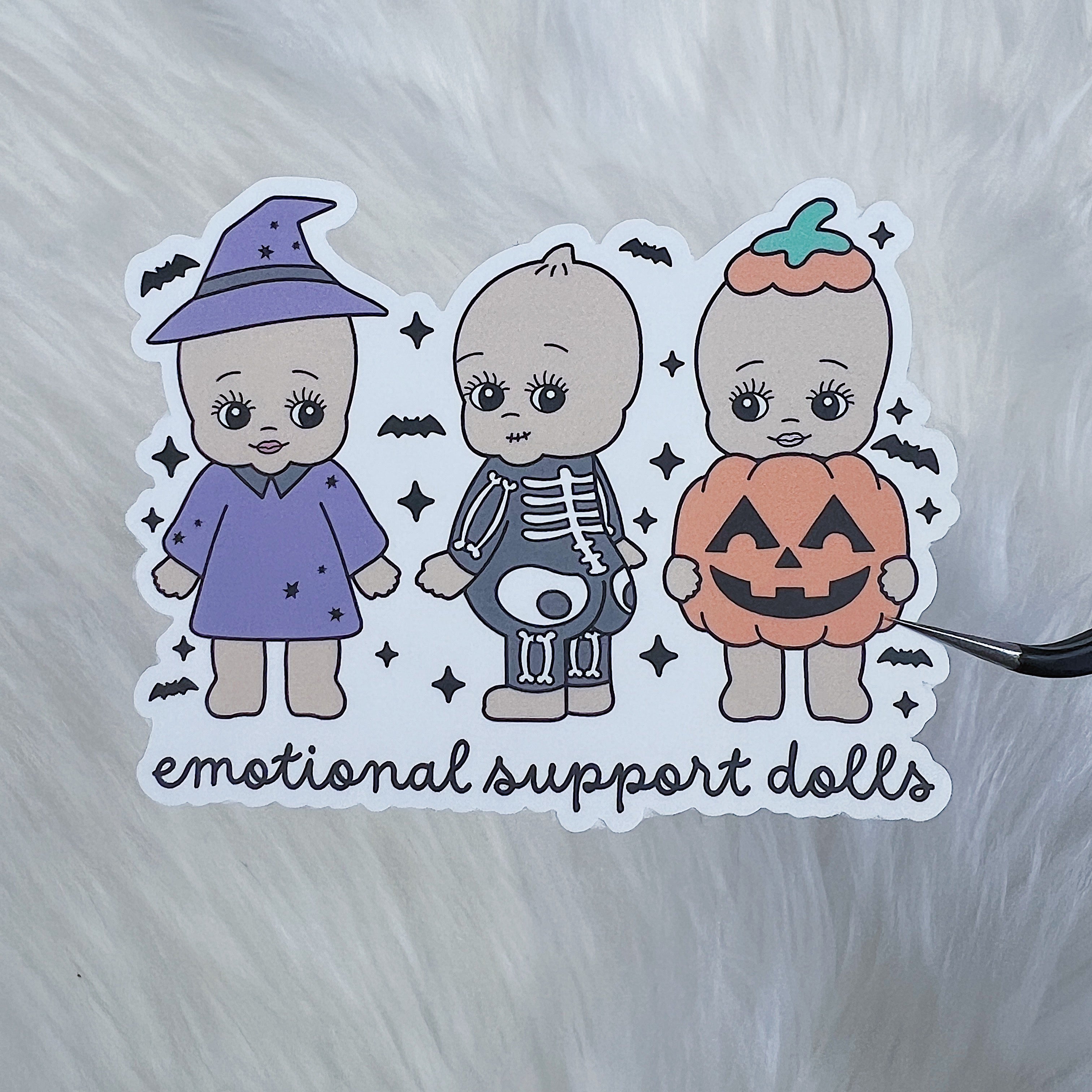 Emotional Support Dolls Vinyl Sticker Die Cut – TheHoneyBShop