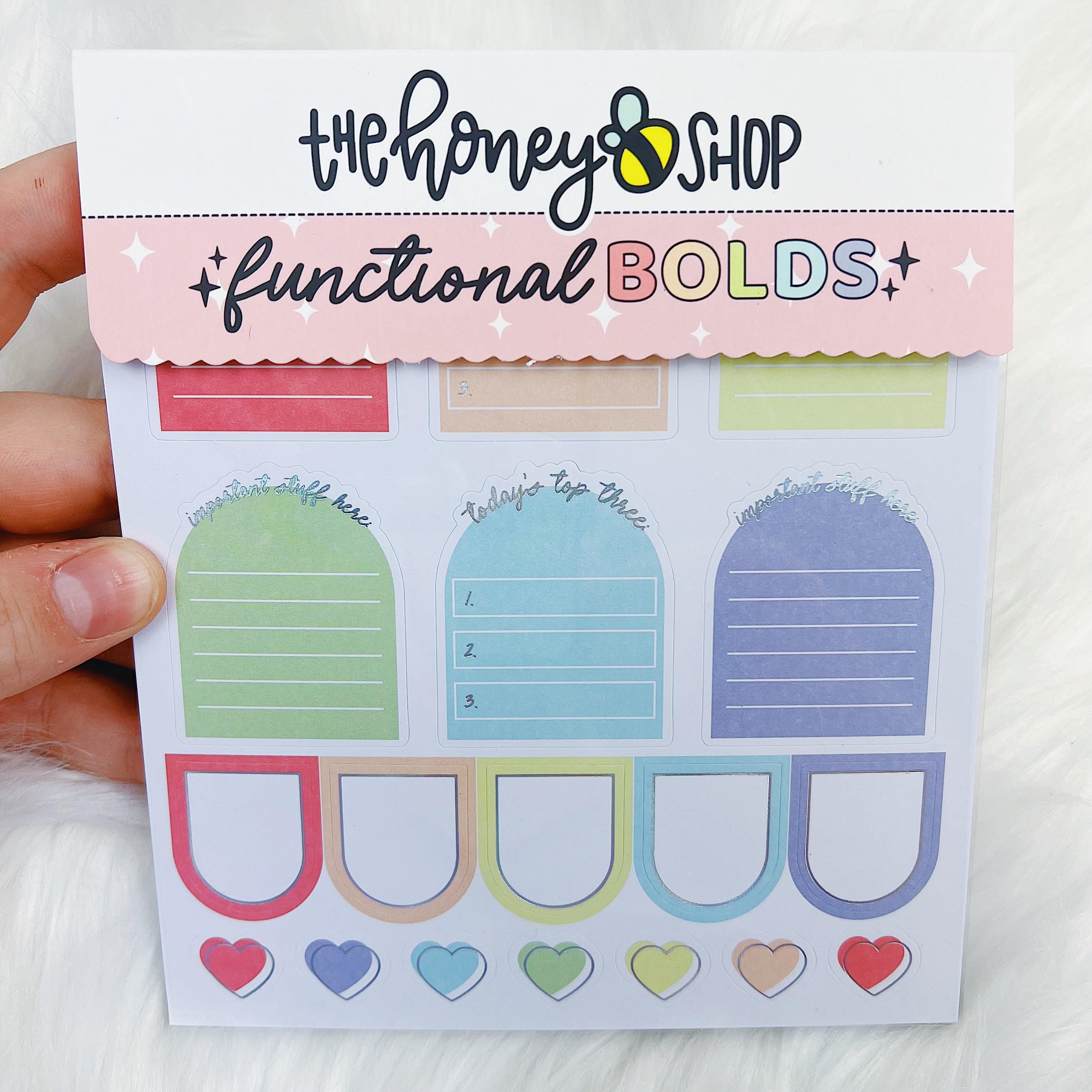 Bold Functional Deluxe Sticker Book | Matte Sticker Paper | 15 Pages ...